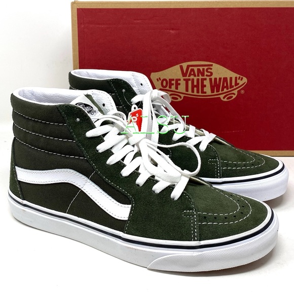 Vans | Shoes | Vans Sk8 Hi Forest Suede Green Mens Sneakers | Poshmark